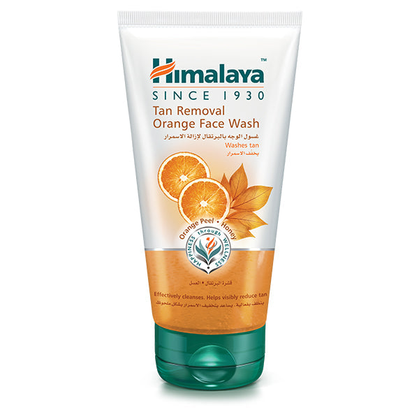 Himalaya Tan Removal Orange Facewash 150ml - Reduces Skin Tan ...